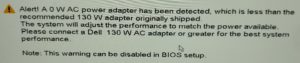【DELL】起動時にAlert!、AC power adapter警告が出た時の対処｜あんもちブログ